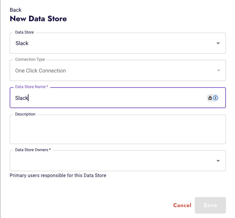 Data Store Setup – Osano