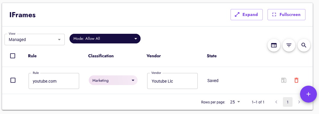 iFrame Classification and Blocking – Osano