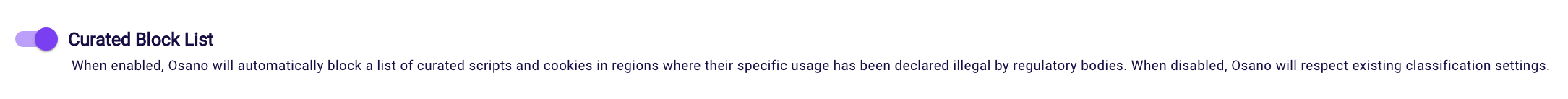 Curated Block List – Osano